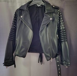 Killstar | Jackets & Coats | Killstar Baphomet Studded Biker Jacket ...